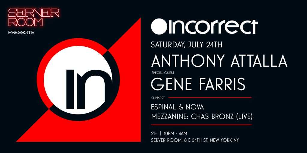 Incorrect Music at Server Room, New York City