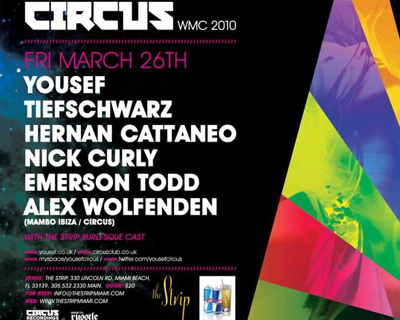 Yousef presents Circus bei The Strip, Miami