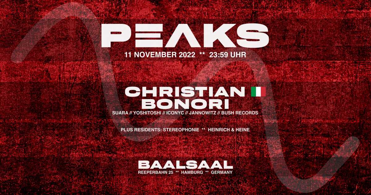PEAKS #003 with Christian Bonori (Suara // Yoshitoshi // Italy) at ...