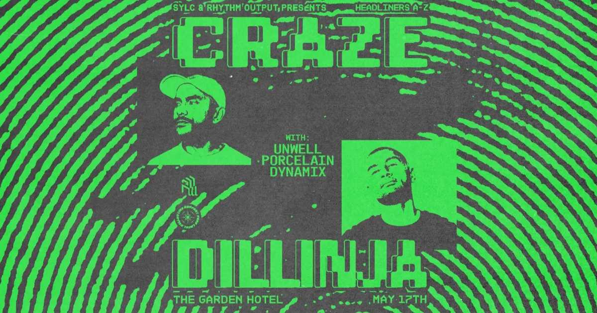 SYLC & Rhythm Output present: Craze & Dillinja at The Garden Hotel ...