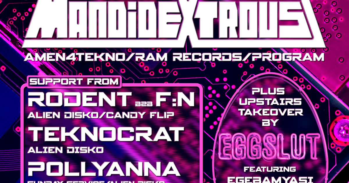 Alien Disko with Special Guest: Mandidextrous em The Bongo Club, Edinburgh