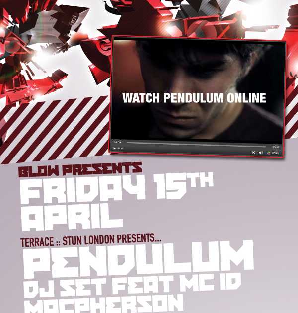 Blow presents Pendulum - Dj Set & Stun London bei Egg London, London