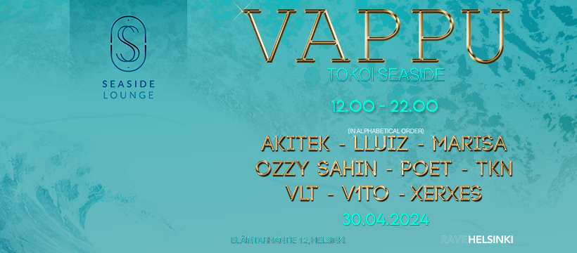 VAPPU 2024 (OPEN AIR) AT TOKOI SEASIDE at TBA - TOKOI SEASIDE, Helsinki