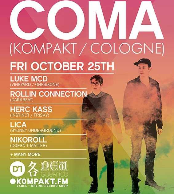 Doesn't Matter & New Guernica present Coma (Live - Kompakt) at New Guernica, Melbourne