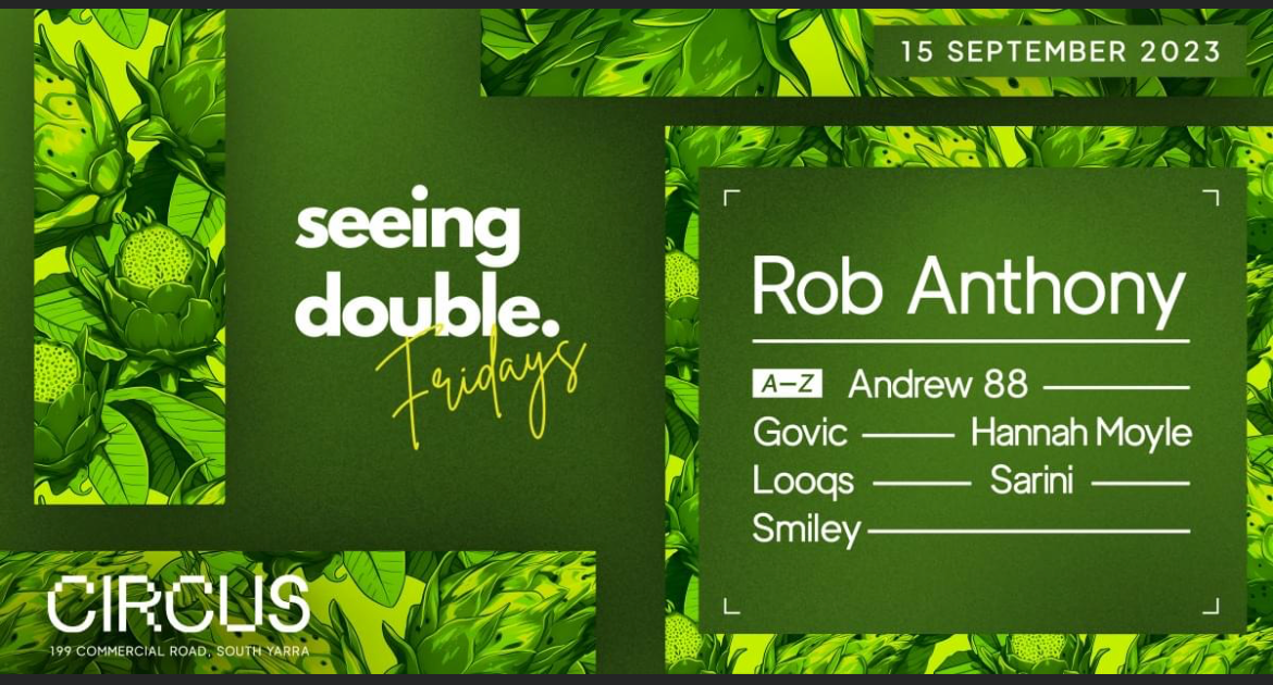 Seeing double feat. ROB ANTHONY & Andrew 88 em Circus Bar, Columbus