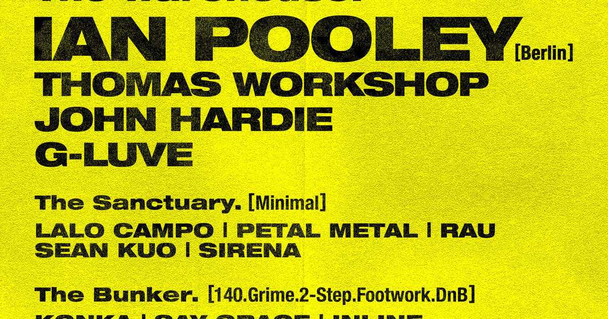 SHELTER WITH Ian Pooley at Vault Vancouver, Vancouver