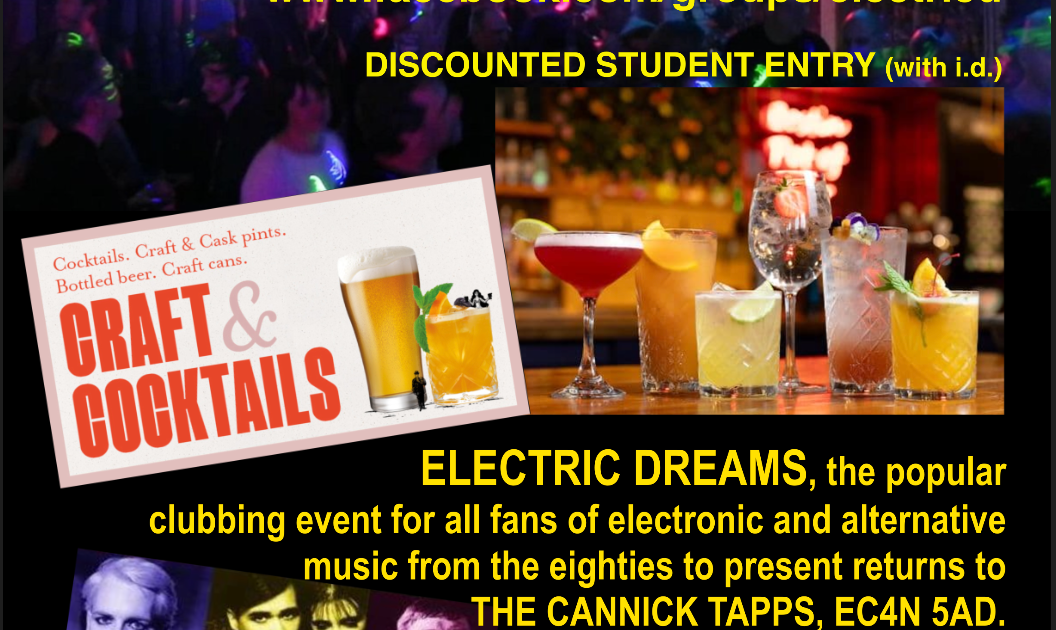 ELECTRIC DREAMS [ Electronic / alternative club night ] at The Cannick ...