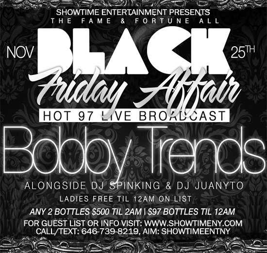 Fame & Fortune Fridays - Bobby Trends a Club 28, New York City