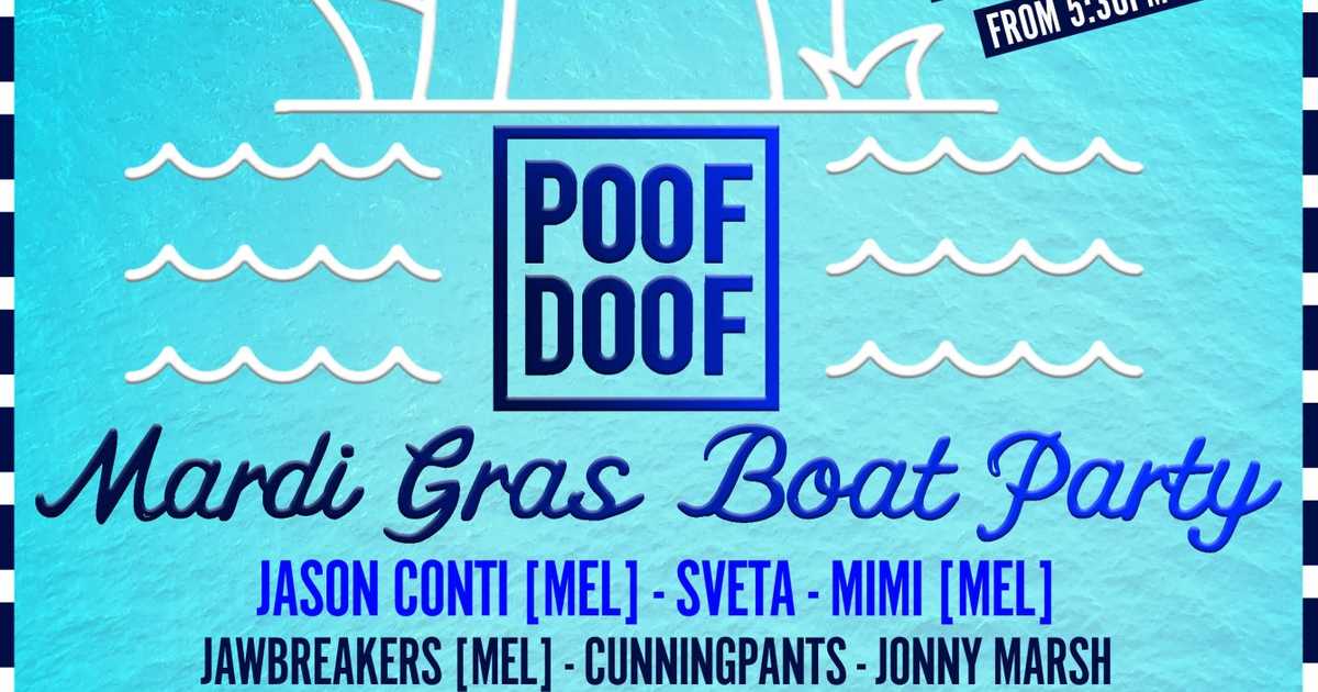 Poof Doof: Mardi Gras Boat Party em Sydney Glass Island, Sydney