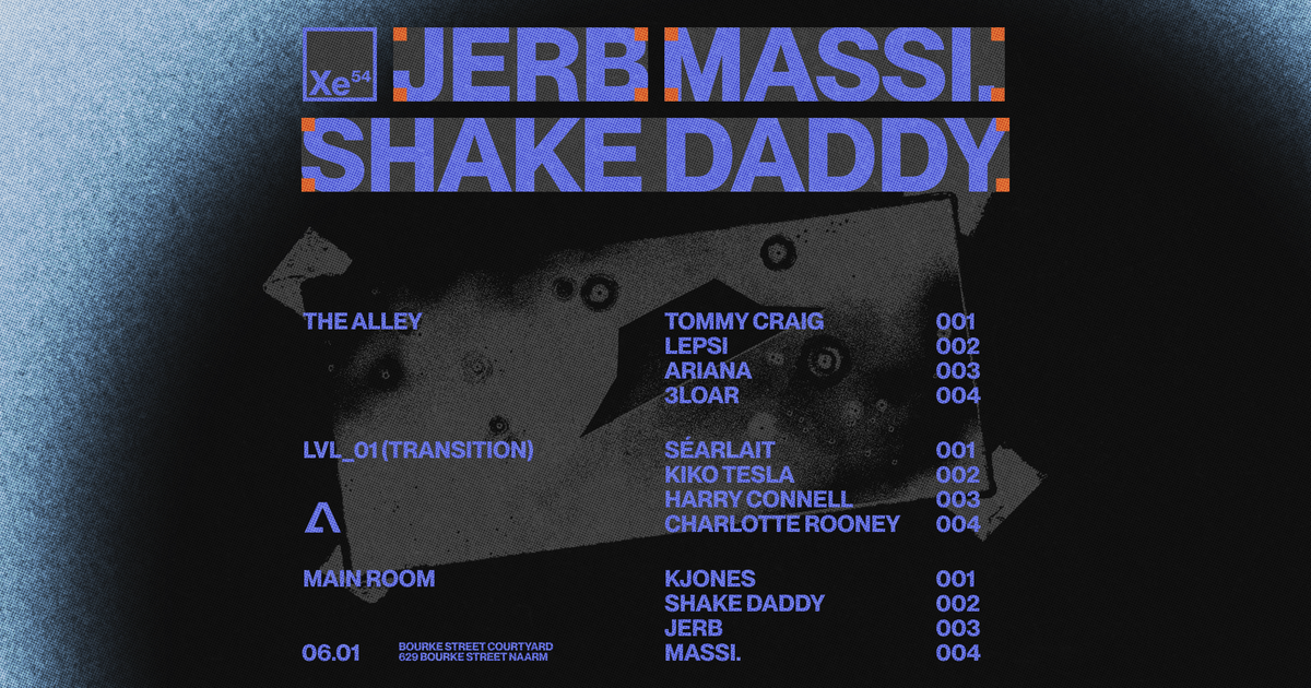 Xe54 Jerb + MASSI + Shake Daddy at Bourke Street Courtyard, Melbourne