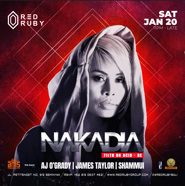Nakadia at Red Ruby, Bali