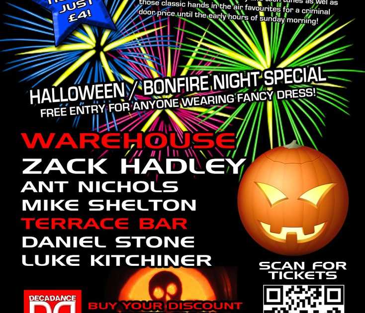 Decadance Halloween/Bonfire Night Special with Zack Hadley en Club X ...