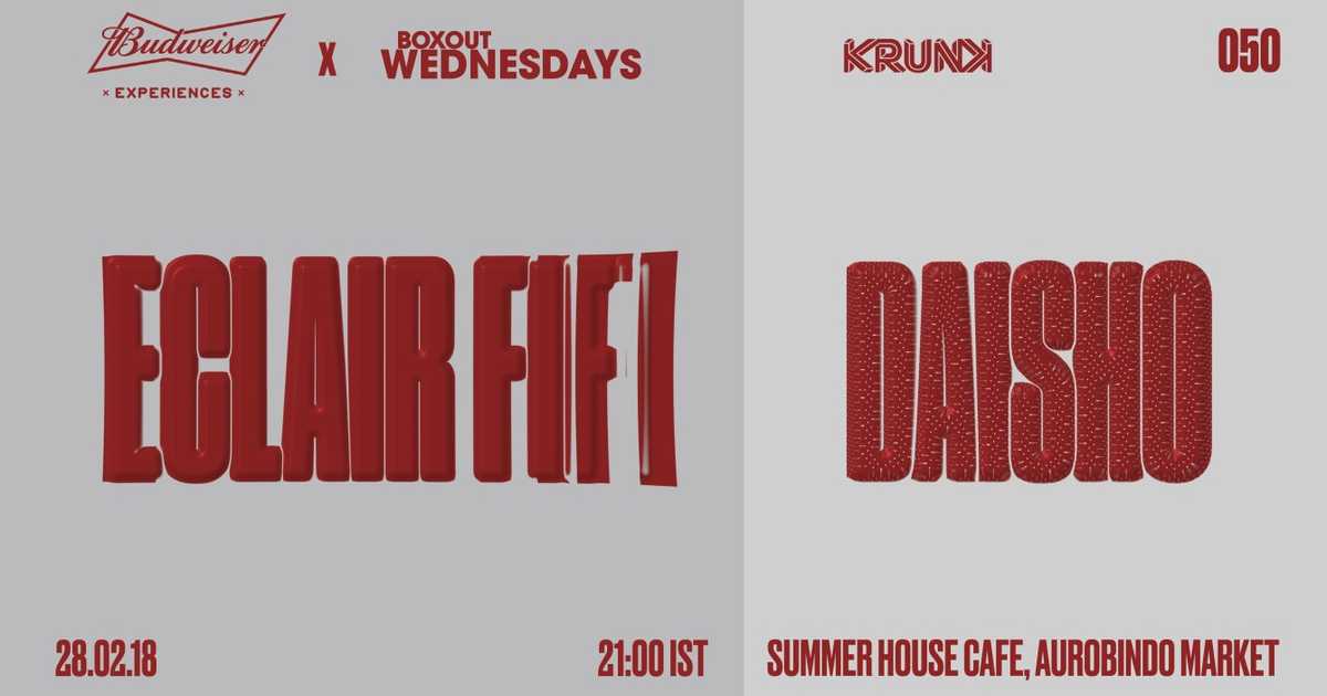 Boxout Wednesdays #050 with Eclair Fifi & Daisho at Summer House Cafe ...