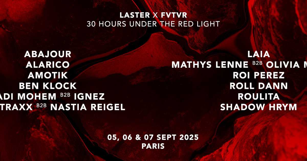 LASTER x Fvtvr [30 HOURS UNDER THE RED LIGHT] at Fvtvr, Paris