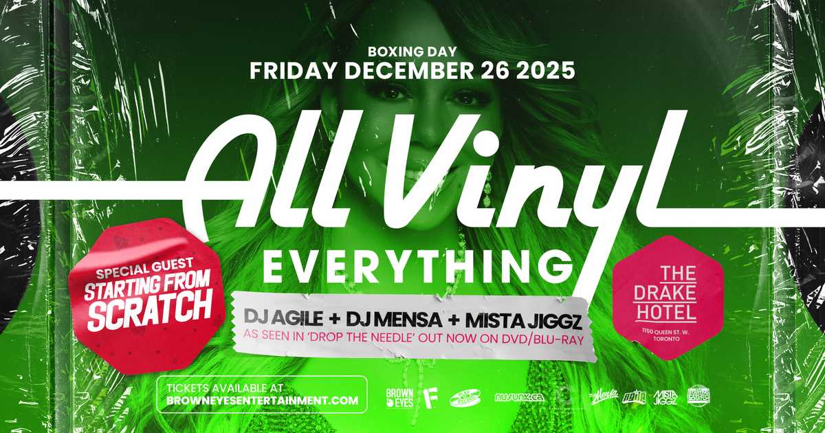 All Vinyl Everything - Boxing Day Edition '25 with guest Starting From Scratch at The Drake ...