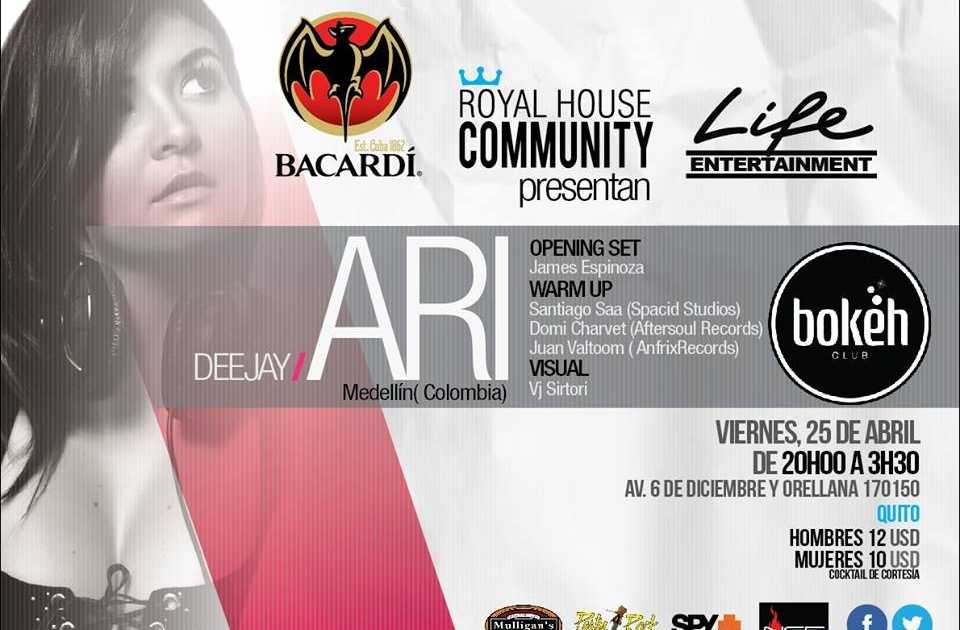 Ari Deejay by Life Entertaiment y Royal House Community at Bokèh, Ecuador