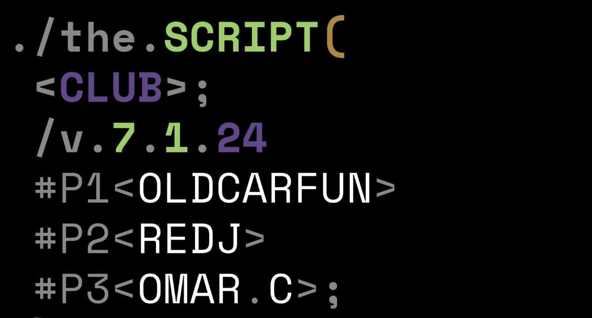 v7.1.24 at The Script Club, Streamland
