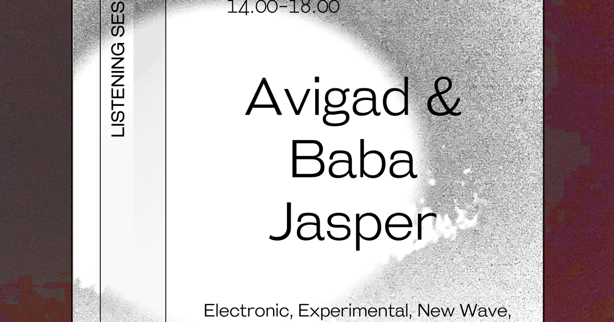 Avigad & Baba Jasper (Listening Session) at Koda, Rotterdam
