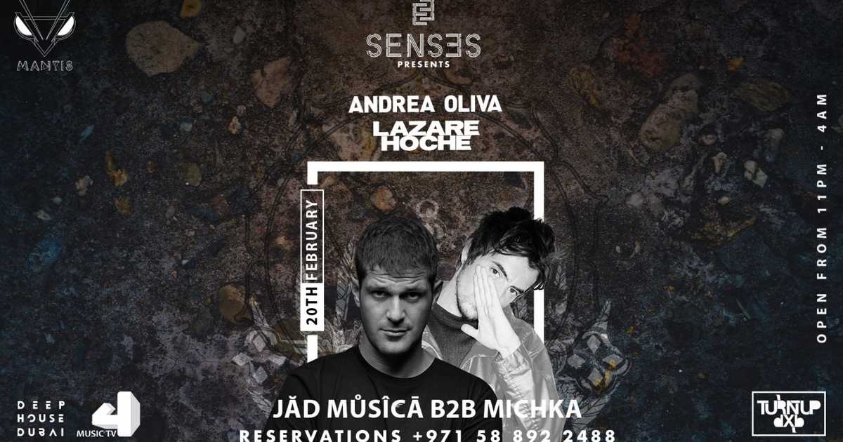 Andrea Oliva and Lazare Hoche AT Mantis Club Dubai at Mantis Dubai, Dubai