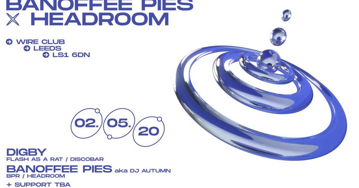 Banoffee Pies x Headroom with Digby em Wire Club, Leeds