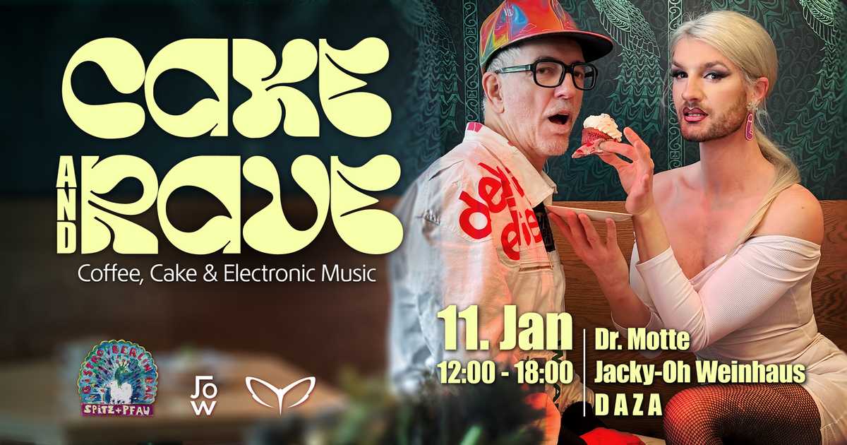 CAKE & RAVE – Coffee, Cake & Electronic Music at Spitz+Pfau, Berlin