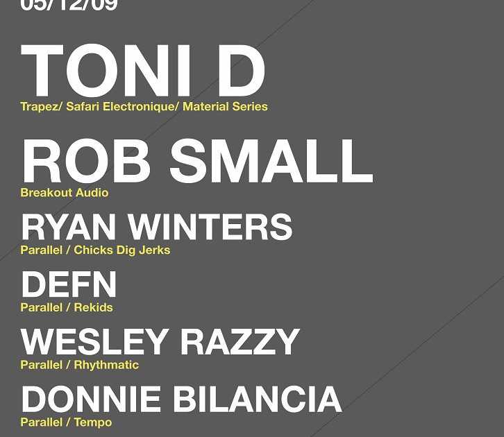 Parallel with Toni D & Rob Small en Sosho Match, London