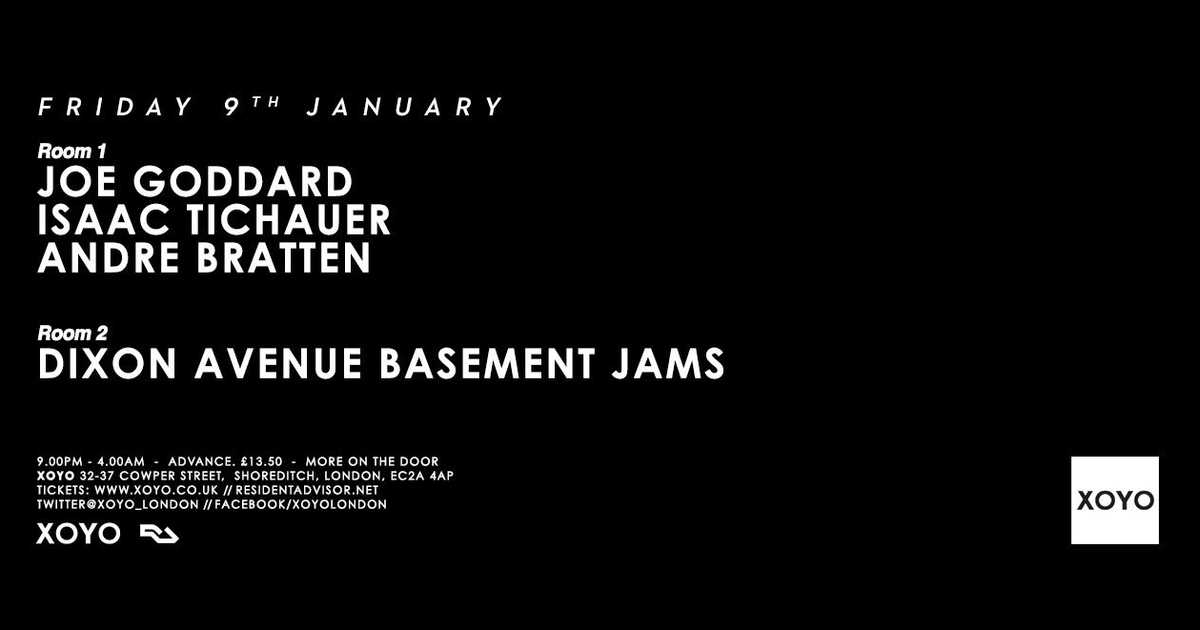 Joe Goddard + Isaac Tichauer + Andre Bratten + Room 2: Dixon Avenue ...