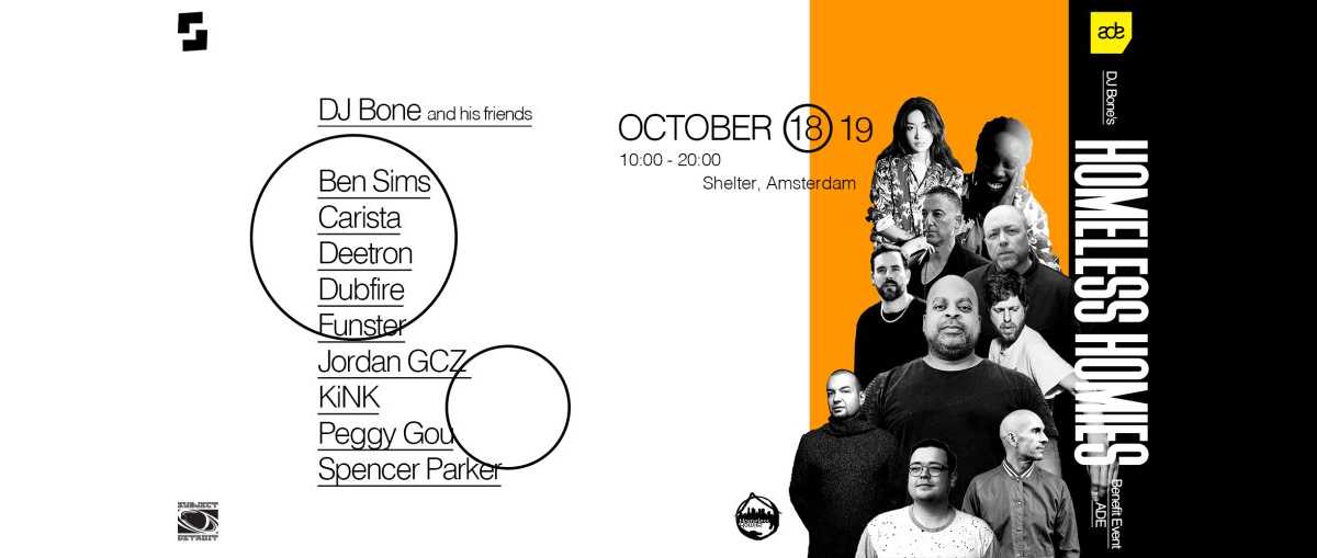 Shelter; DJ Bone's Homeless Homies ADE (Fundraiser) bei Shelter ...