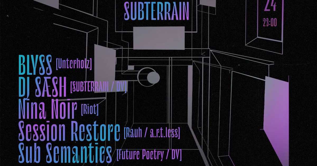 SUBTERRAIN at Stumpf, Hannover