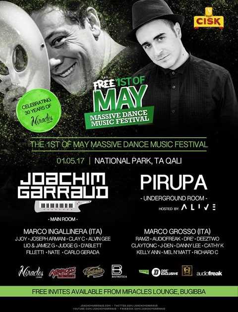 1st of May Free Massive Dance Music Festival 17' at TBA - Malta, Malta