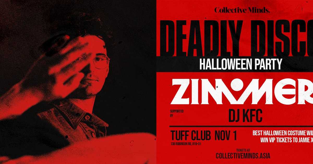 Zimmer - Deadly Disco Halloween Party at Tuff Club, Singapore