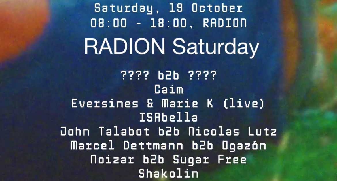 Breakfast Club ADE Triathlon: RADION Saturday at RADION, Amsterdam