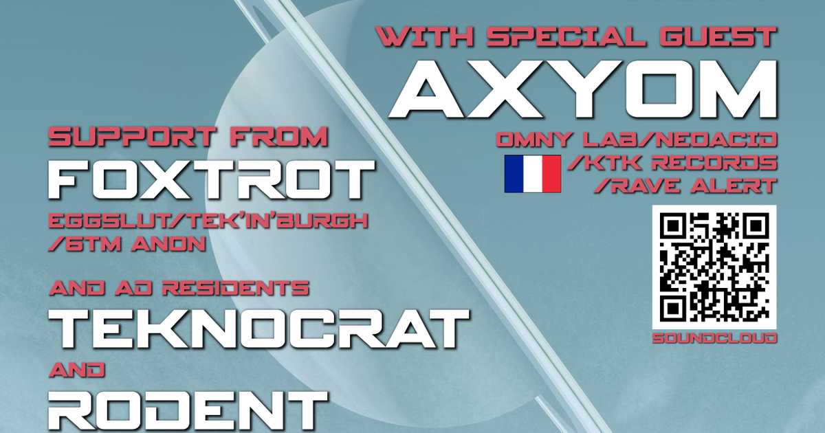 Alien Disko 1ST BIRTHDAY with AXYOM at The Bongo Club, Edinburgh