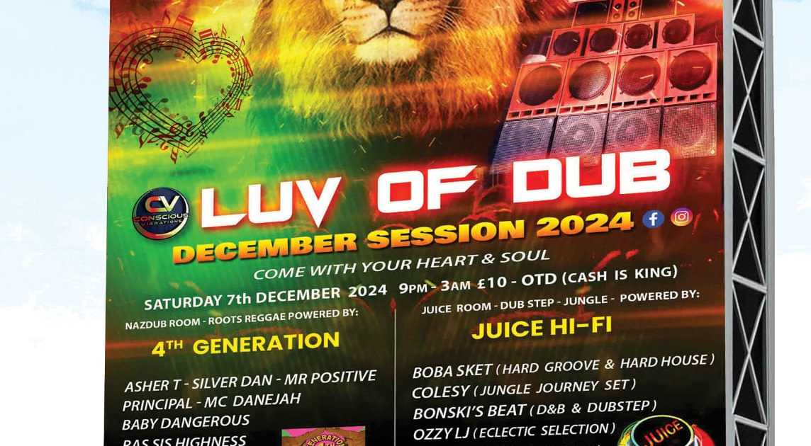 LUV OF DUB DECEMBER 2024 SESSION at Rock n Roll Circus, Leeds