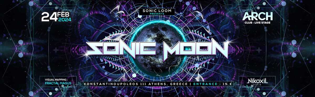 SONIC MOON - SONIC LOOM LABEL NIGHT IN ATHENS at Arch Club, Greece