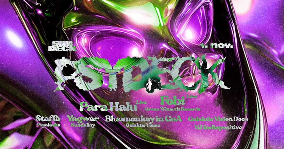PSYDECK: PARA HALU live + FOBI live + more en Subdeck, Bratislava