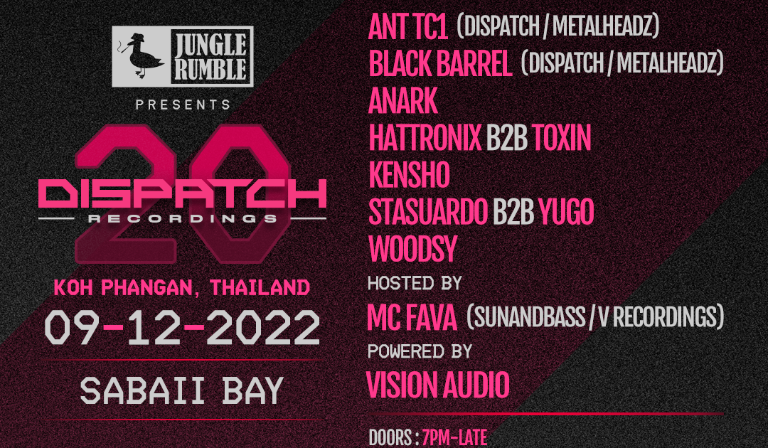 20 Years of Dispatch Recordings - Sabaii Bay Beach Club, Koh Phangan at ...