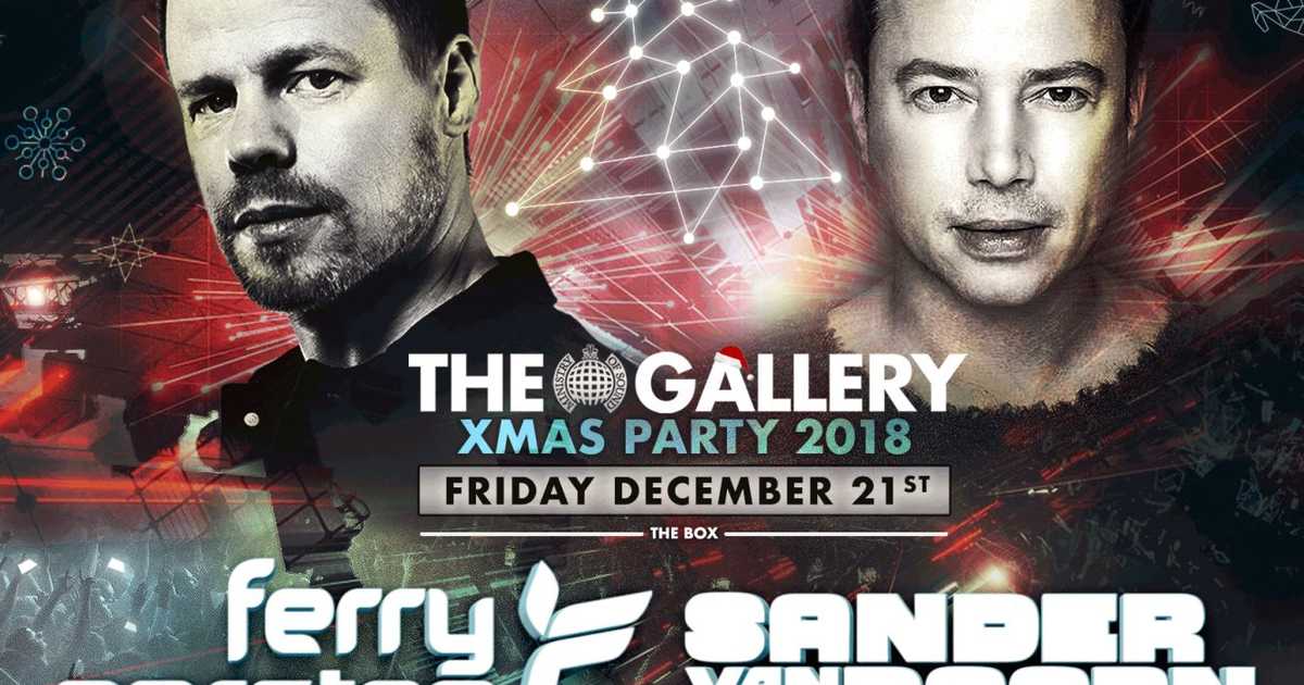 The Gallery Xmas Party: Ferry Corsten & Sander van Doorn em Ministry Of ...