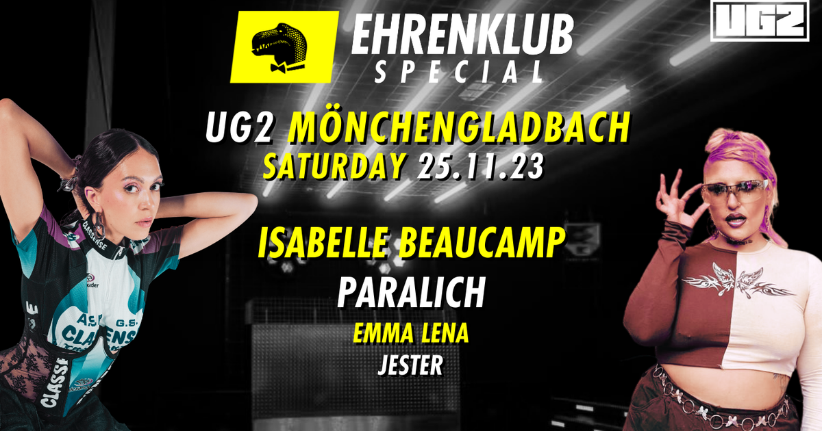 EhrenKlub im UG2 #1 mit Isabelle Beaucamp. Paralich, Emma Lena & Jester ...