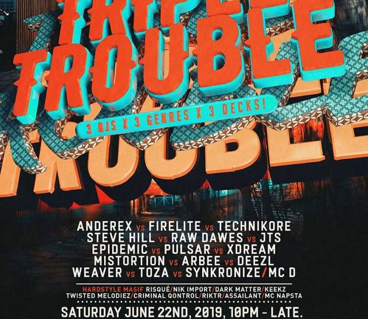 Masif Saturdays: Triple Trouble (3 DJs x 3 Decks x 3 Genres) em Space ...