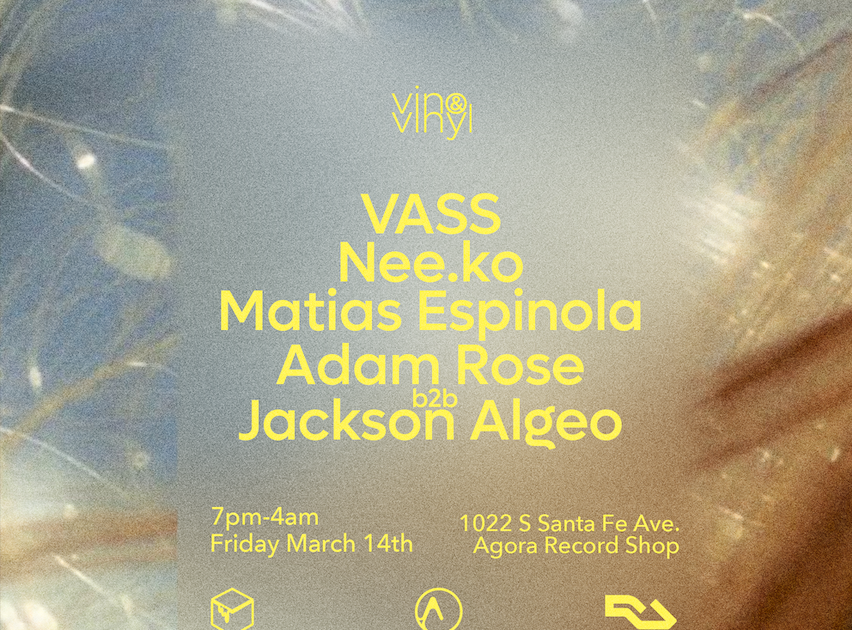 VINO&VINYL x MELT: Vass, nee.ko, Matias Espinola, Adam Rose, Jackson ...