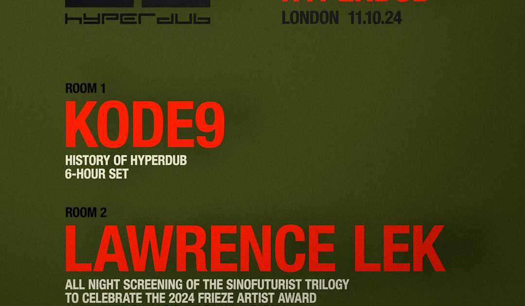 20 Years Of Hyperdub with Kode9 + Lawrence Lek at Corsica Studios, London