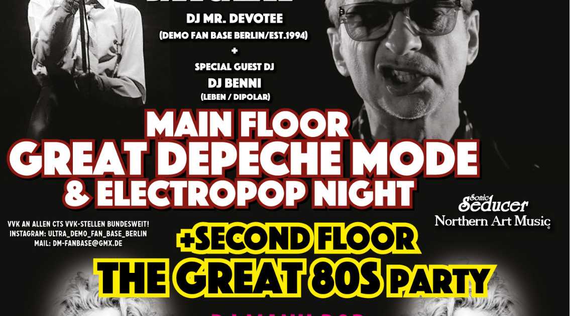 Great DEPECHE MODE & Electropop Night@2 Floors at BUSCHE Club, Berlin