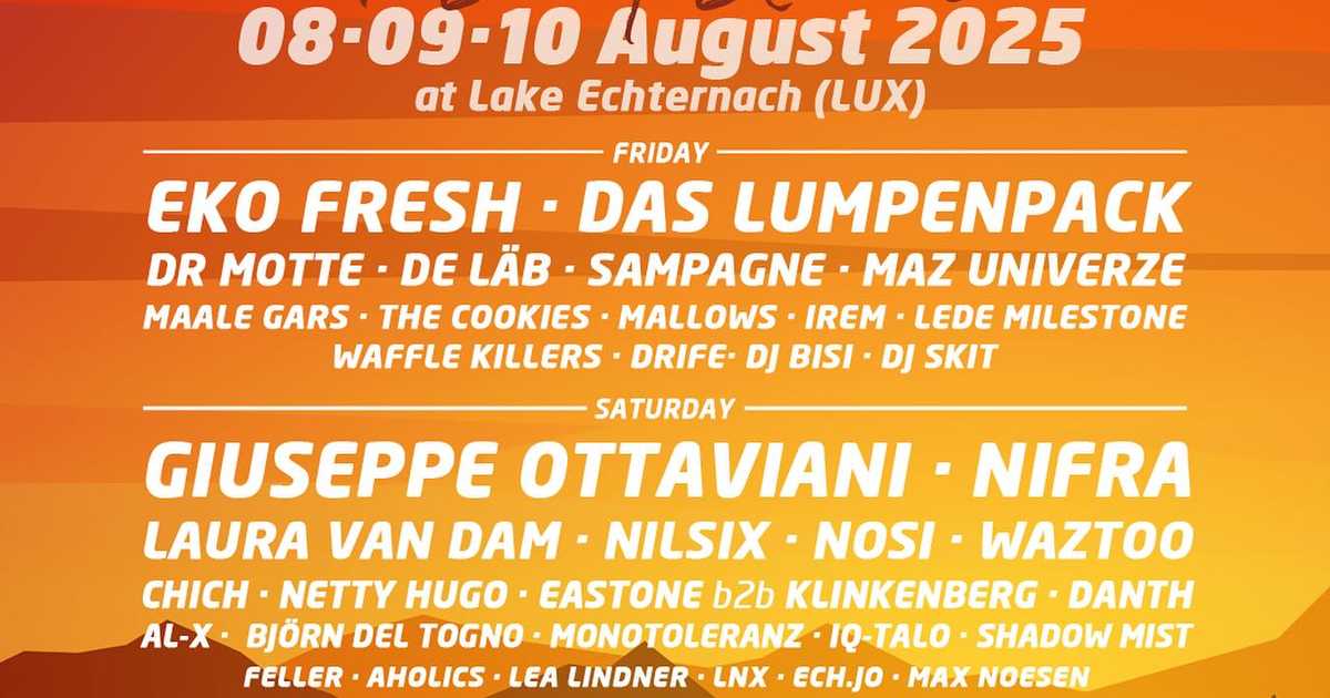 ELAKE FESTIVAL 2025 at TBA - Chemin vers Rodenhof, Echternach ...