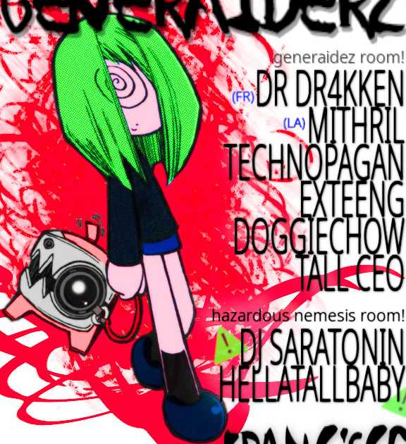 Generaiderz: Dr Dr4kken, Mithril, Technopagan at F8 1192 Folsom, San ...