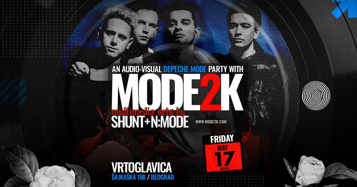MODE2K: An Audio-Visual Depeche Mode Party at TBA, Belgrade