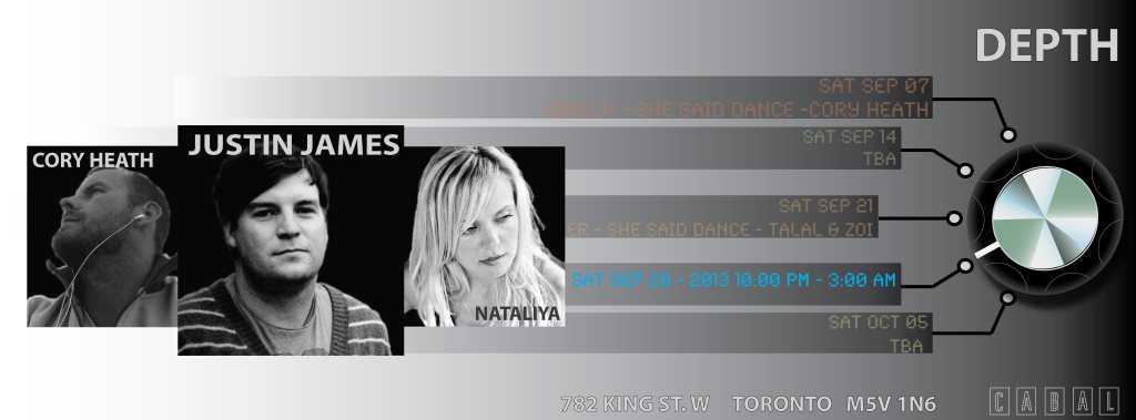 Depth Feat. Justin James, Cory Heath, Nataliya en Cabal, Toronto