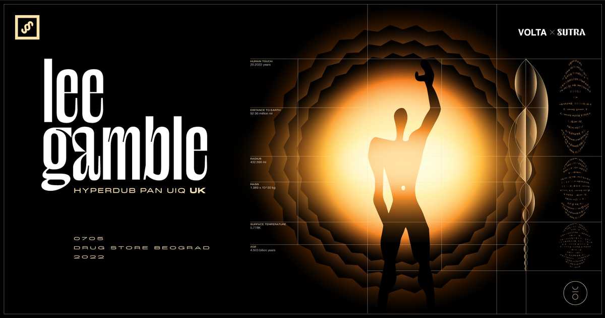 SUTRA presents Lee Gamble (Hyperdub, UIQ, PAN) UK en Drugstore Beograd ...