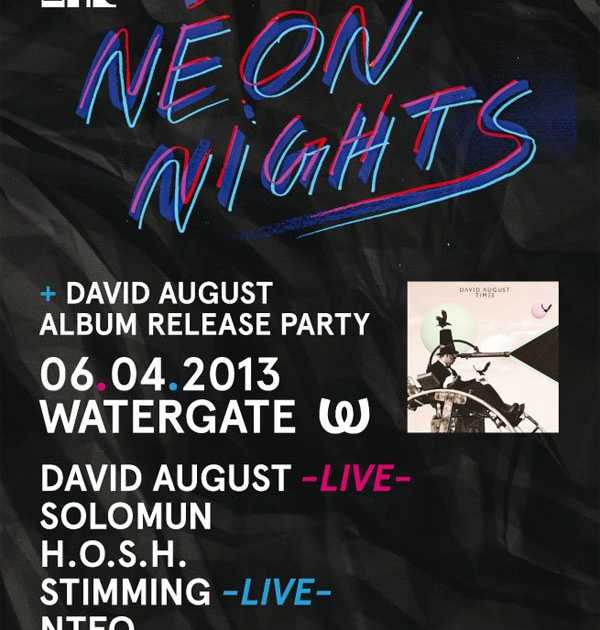 Diynamic Neon Night: David August Album Release Party bei Watergate, Berlin