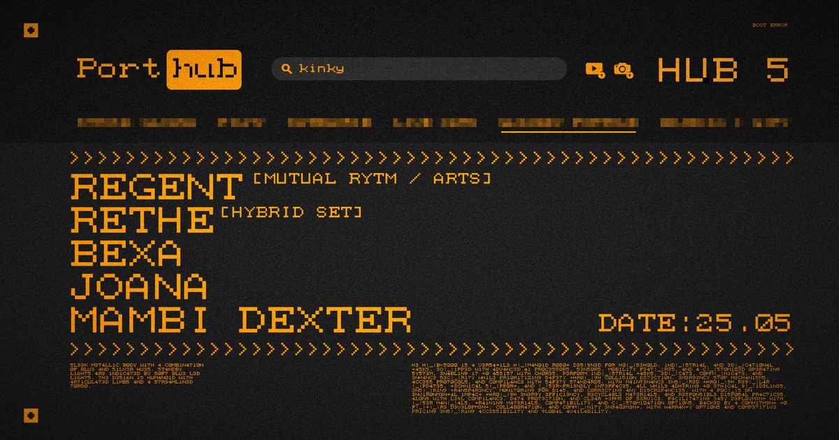 Porthub - Regent, Rethe hybrid set, BEXA, Joana, Mambi Dexter at TBA - HUB 5 , Poland